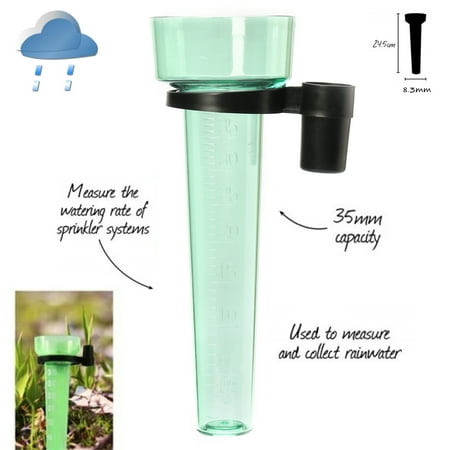 Polystyrene Ground Rain Gauge Meter Measure Watering Level Weather ...