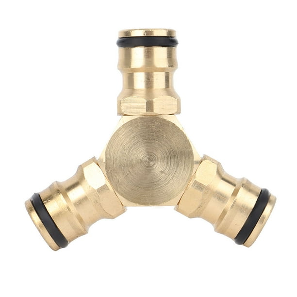 Water Pipe Connector,Brass Quick Connection Tee Garden Hose Connector ...