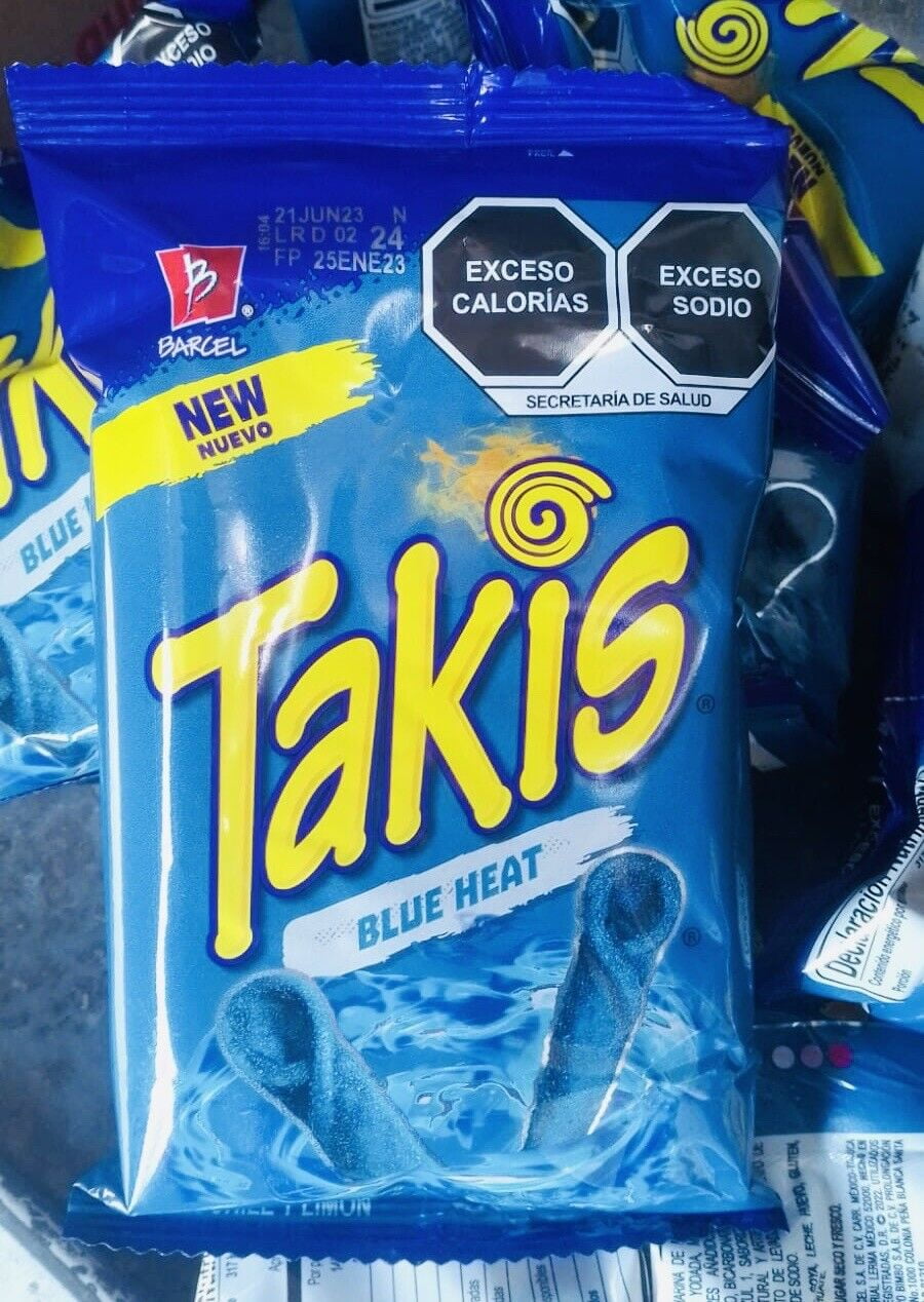Barcel Takis Azul Blue Heat 65g Box w/5 bags - Walmart.com
