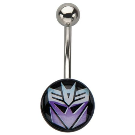 Transformers TFMDNF01 Decepticon Logo Fixed 316L Stainless Steel Navel ...