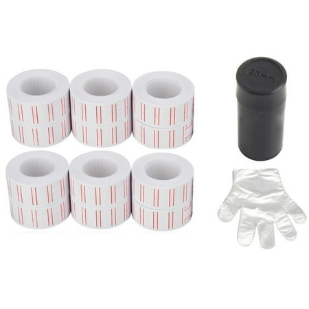 FungLam 10 Rolls 6000pcs White Price Gun Labels for Mx-5500 | Walmart ...