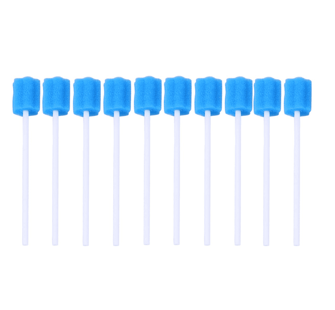 100pcs Disposable Oral Sponge Swab Professional Portable Tooth Cleaning ...