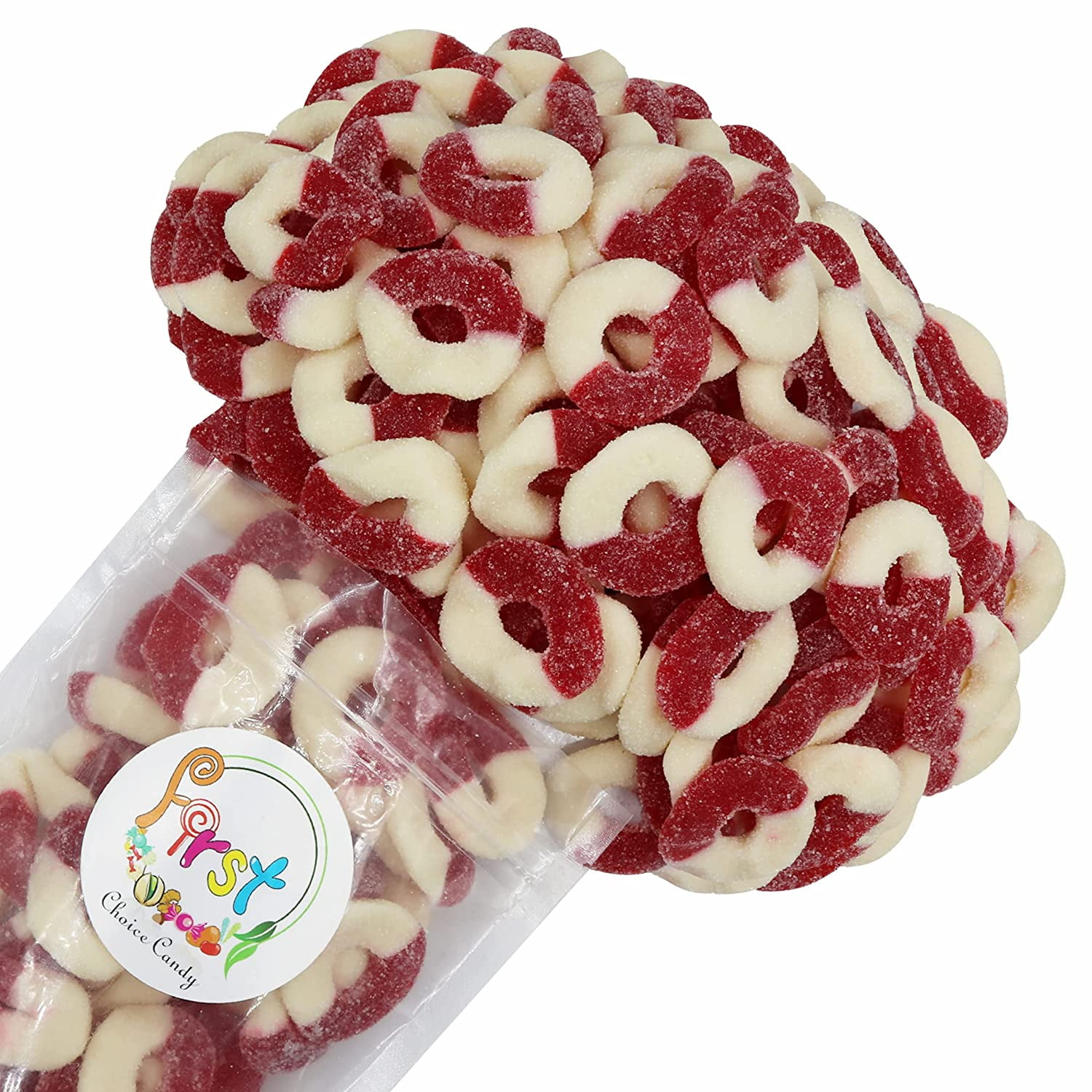 FirstChoiceCandy Gummi Rings (Cherry, 2 LB) - Walmart.com