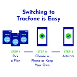 Tracfone $125 Smartphone 1-Year Prepaid Plan 1500 Min/ 1500 Txt/ 1.5GB ...