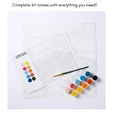 Plaid Sunflower Meadow Modern Paint-by-Number Art Kit, 12 Piece ...