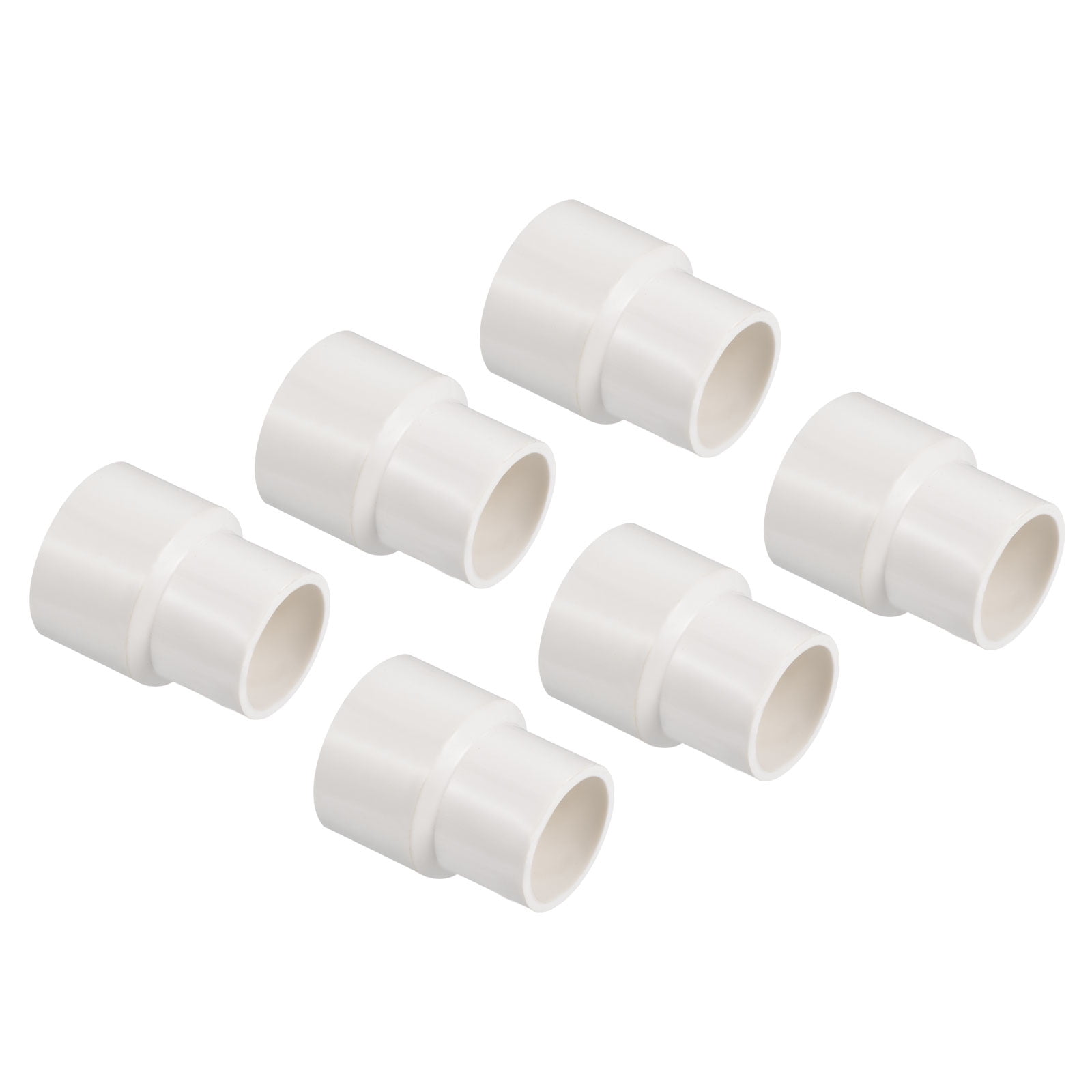Uxcell 32x25mm PVC Reducer Pipe Fitting Straight Coupling Connector ...