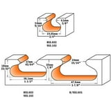 CMT 855.603.11 Finger Pull Bit with 1-1/2-Inch Diameter with 1/2-Inch ...