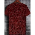 Men's Casual Big Cat Print T-Shirt - Unique and Elegant Design, Crew ...