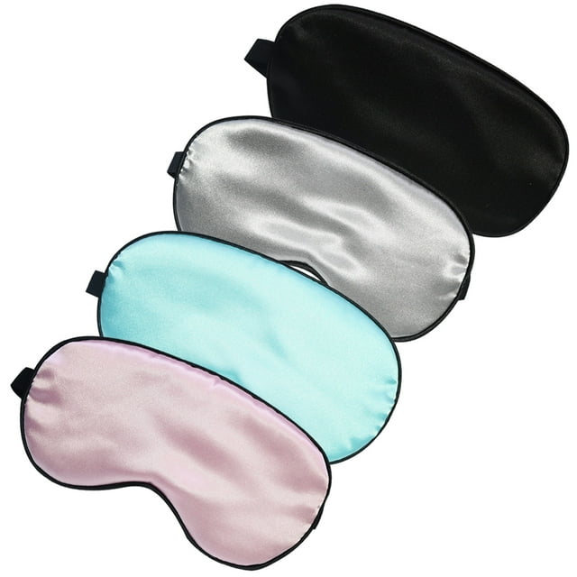 Tophomer 4Pcs Silk Sleep Eye Mask, Blackout Eye Mask for Sleeping With ...
