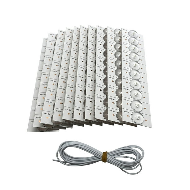 eccomum 100PCS 3V Lamp Beads with Optical Lens Fliter for 32-65 LED TV ...