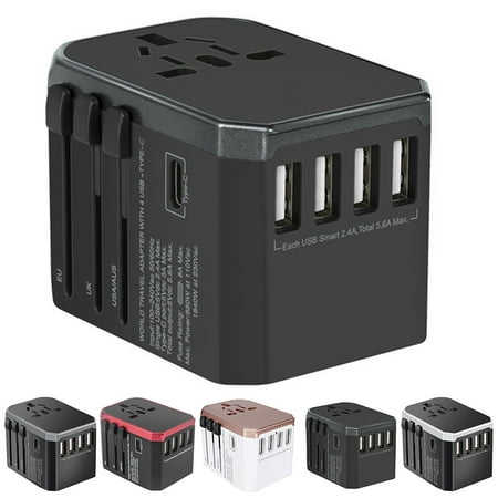 Universal Travel International Charger Power Plug Adapter with USB ...