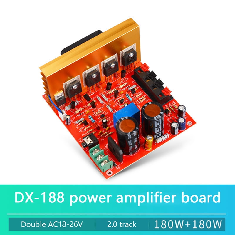 Power Amplifier Audio Board 180W+180W 2.0 Channel FET Speaker Amplifier ...
