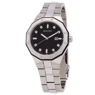 Bulova Men's Chronograph Diamond Accent Stainless Steel Watch 44mm ...