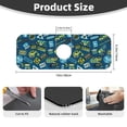 Logiee Dump Truck Print Kitchen Sink Splash Guard Faucet Mat for Splash ...