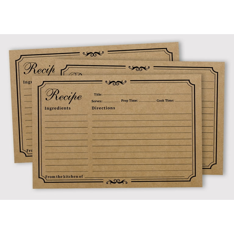 Vintage Recipe Card