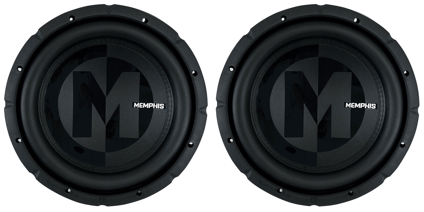 2) Memphis Audio PRX1224 600 Watt 12" Subwoofers PR Subs w/Selectable 2 ...