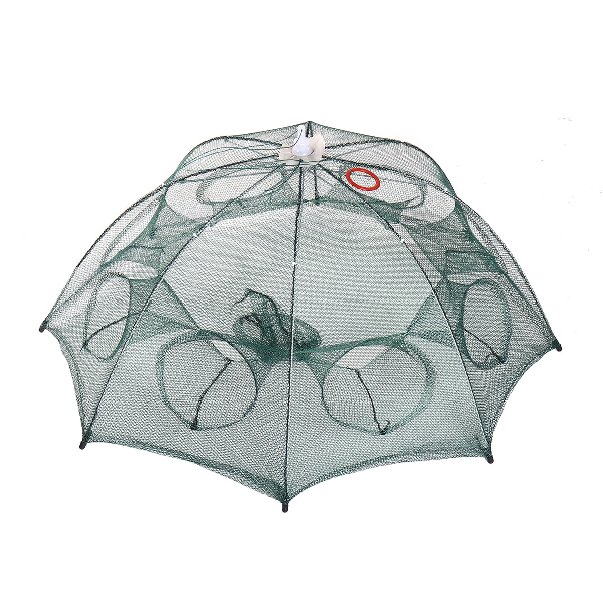 Sporting Goods 16 holes fish trap Foldable Fishing Bait Crab Net catch ...