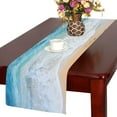 MYPOP Beach and Sea Table Runner Home Decor 14x72 Inch, Coastal Ocean ...