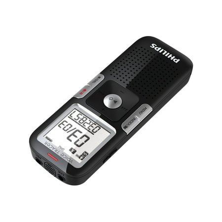 Philips Digital Voice Tracer LFH0642 - Voice recorder - 2 GB - piano black, platinum chrome ...