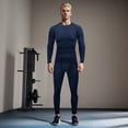 AJGRHE Men's Casual Fitness Drying Elastic Long Sleeve Sports Suit Gym ...