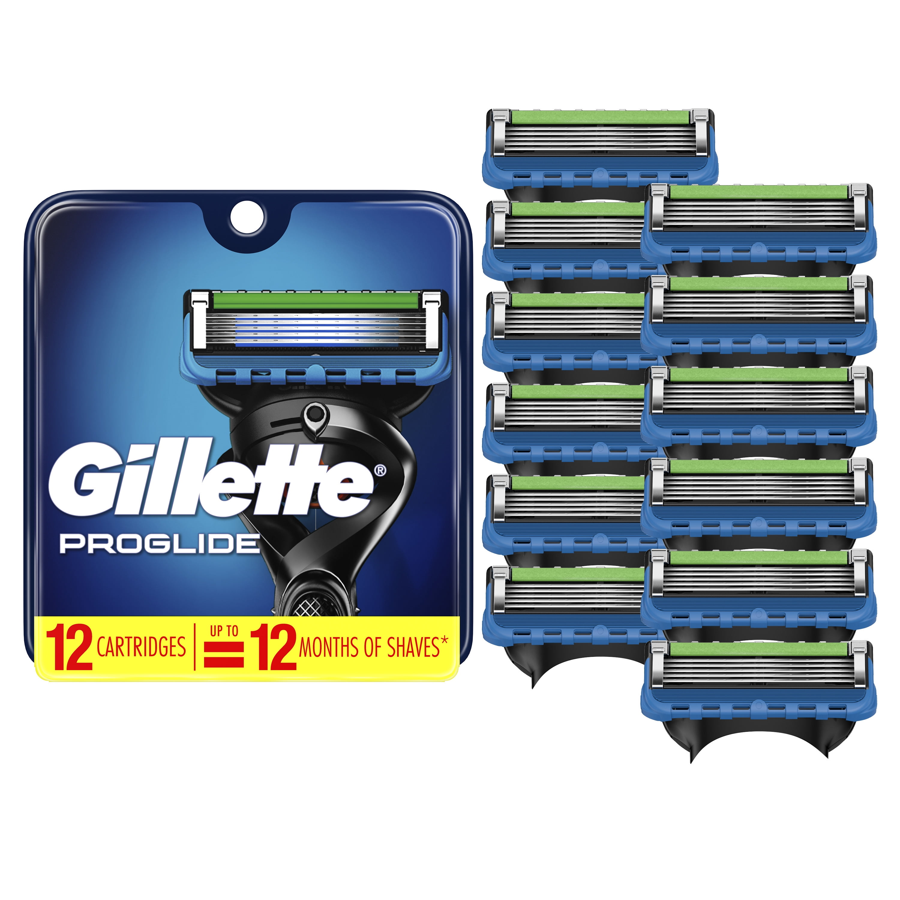 Gillette ProGlide Men's Razor Blades, 12 Blade Refills - Walmart.com