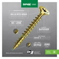 Spax 4101020350322 Multi-Material Flat Head Screws 6'x1.25", Yellow ...