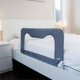 TotCraft Universal Toddler Bed Rails Guard for All Bed Sizes - Grey (35 ...