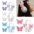 2 Pack Pink Bow Headphone Accessories Cute 3D Printed Bows for Headset ...