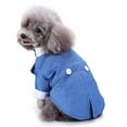 Blue Dog Tuxedo Shirt & Tie Set for Puppies, Formal Dog Costume Wedding ...