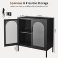 Buffet Cabinet, Modern Industrial Style Sideboard Buffet Cabinet, with ...