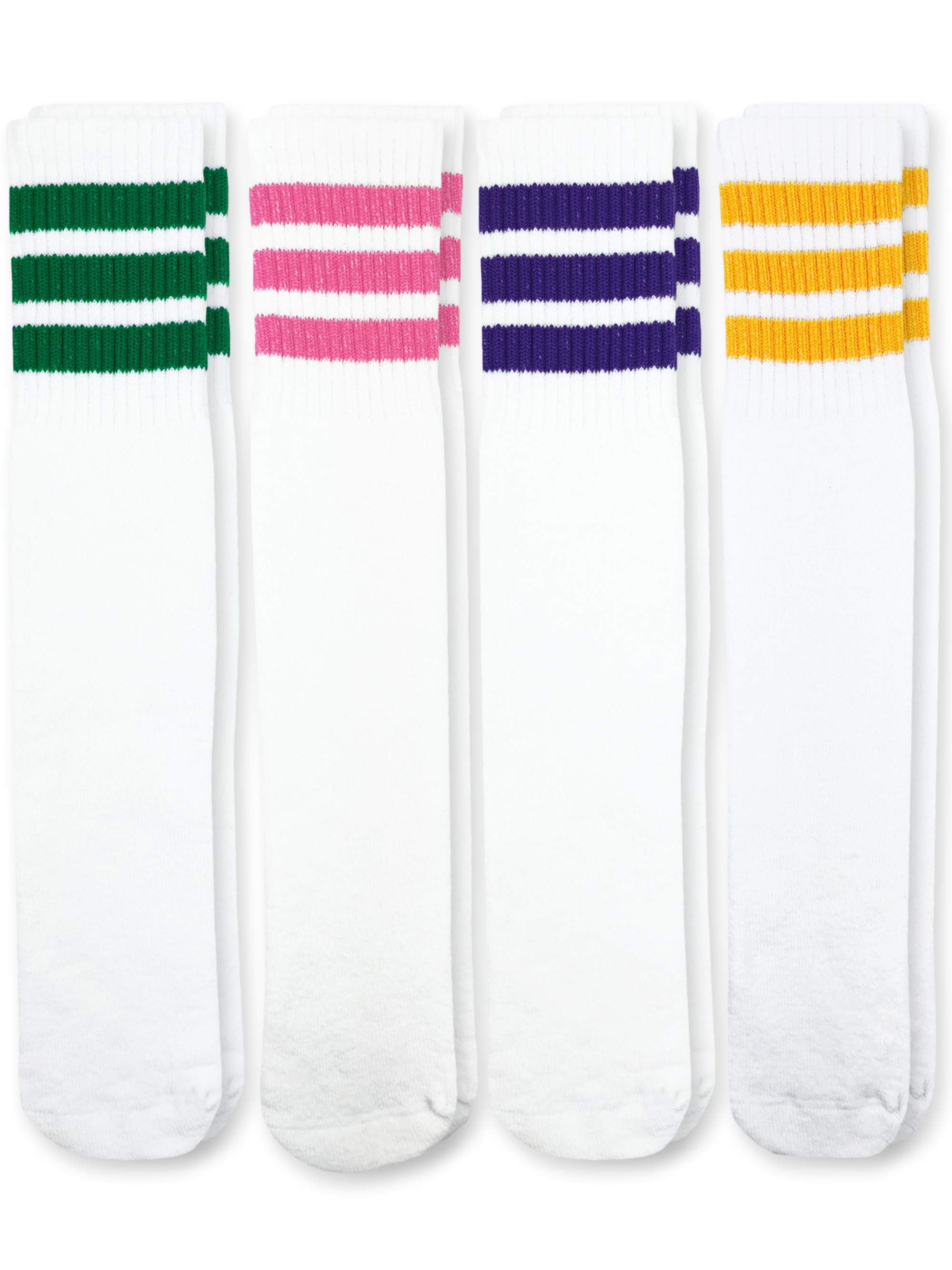 Jefferies Socks Kids Socks, 4 Pack Smooth Toe Colorful Stripe Top ...