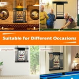 Gymax Billiard Cue Rack Only Wall-mounted Billiard Stick Holder Wall ...