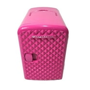 Personal Chiller LED Lighted Mini Fridge with Mirror Door, Coral ...