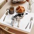 Cow Sitting on The Toilet Thinking Cotton Linen Placemats Set of 6 ...