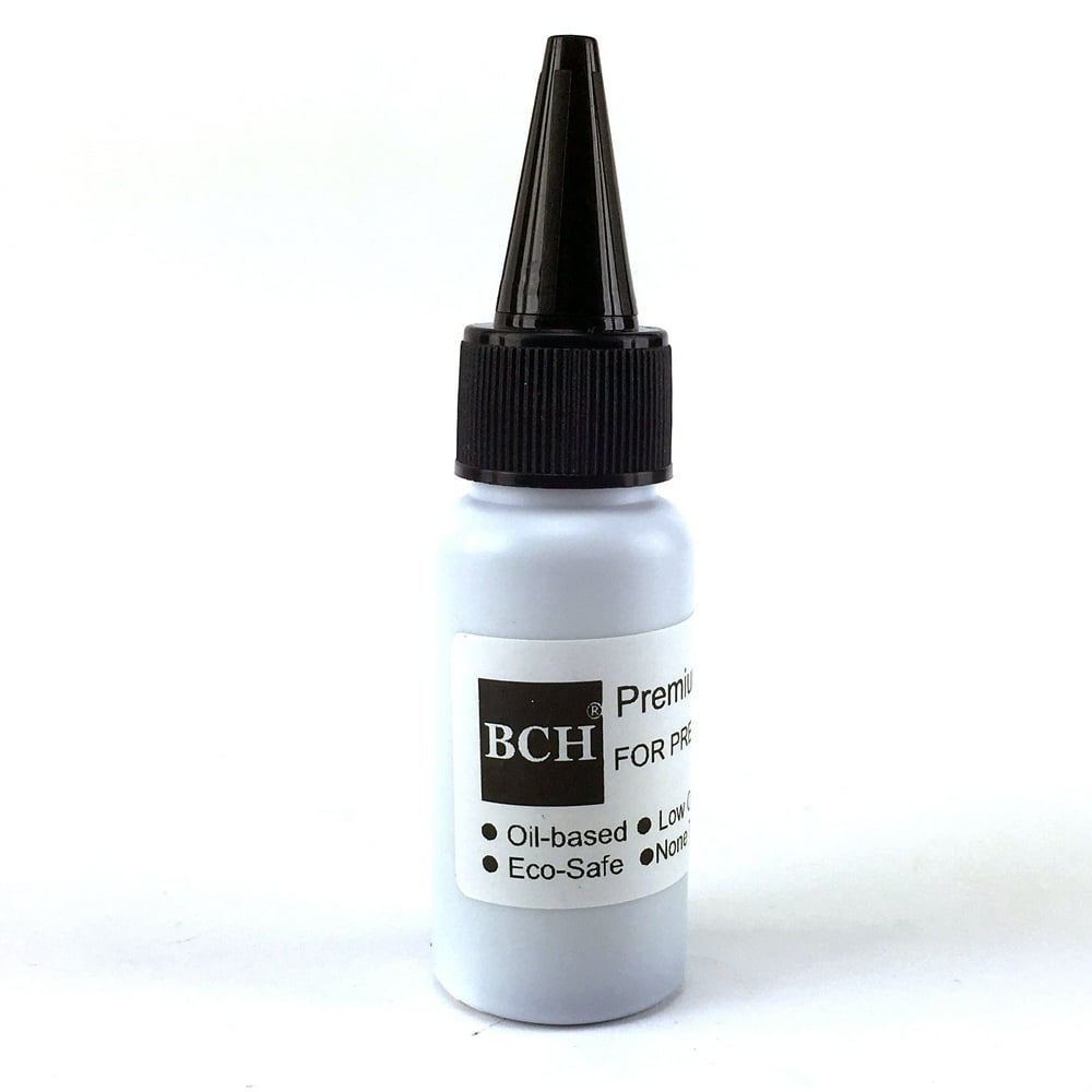 BCH 1 oz Oil-Based Black Stamp Ink Refill - Premium Grade -1 bottle OS ...