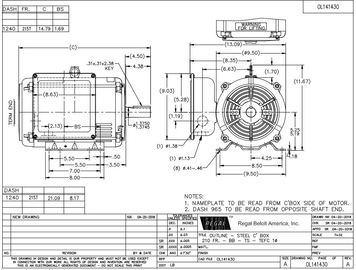 10 hp 1725 RPM 215TZ Frame 230V Open Drip Leeson Electric Motor ...