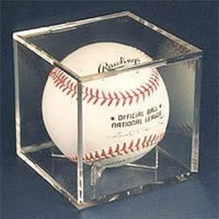 NA UV Protected Square Baseball Cube Ball Holder Display Case, Clear ...
