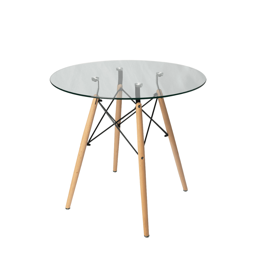 Click here for Aykah Eiffel Glass Dining Table For 2/4  Tempered... prices