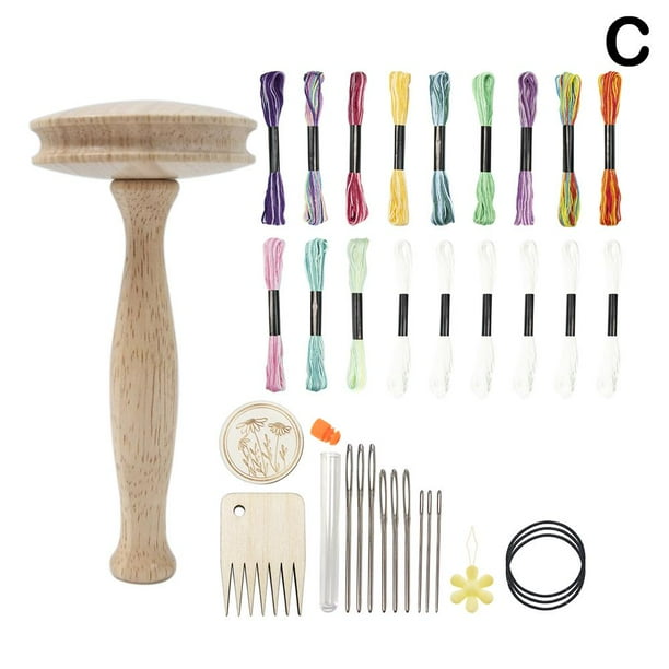Darning Egg Darning Needle Kit Wooden Darning Mushroom DIY Tools For ...