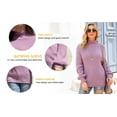 Asklazy Women's Turtleneck Oversized Sweaters Batwing Long Sleeve ...