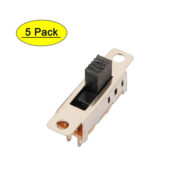 5Pcs 3 Position 8P DPDT Panel Mount Micro Slide Switch Latching Toggle ...