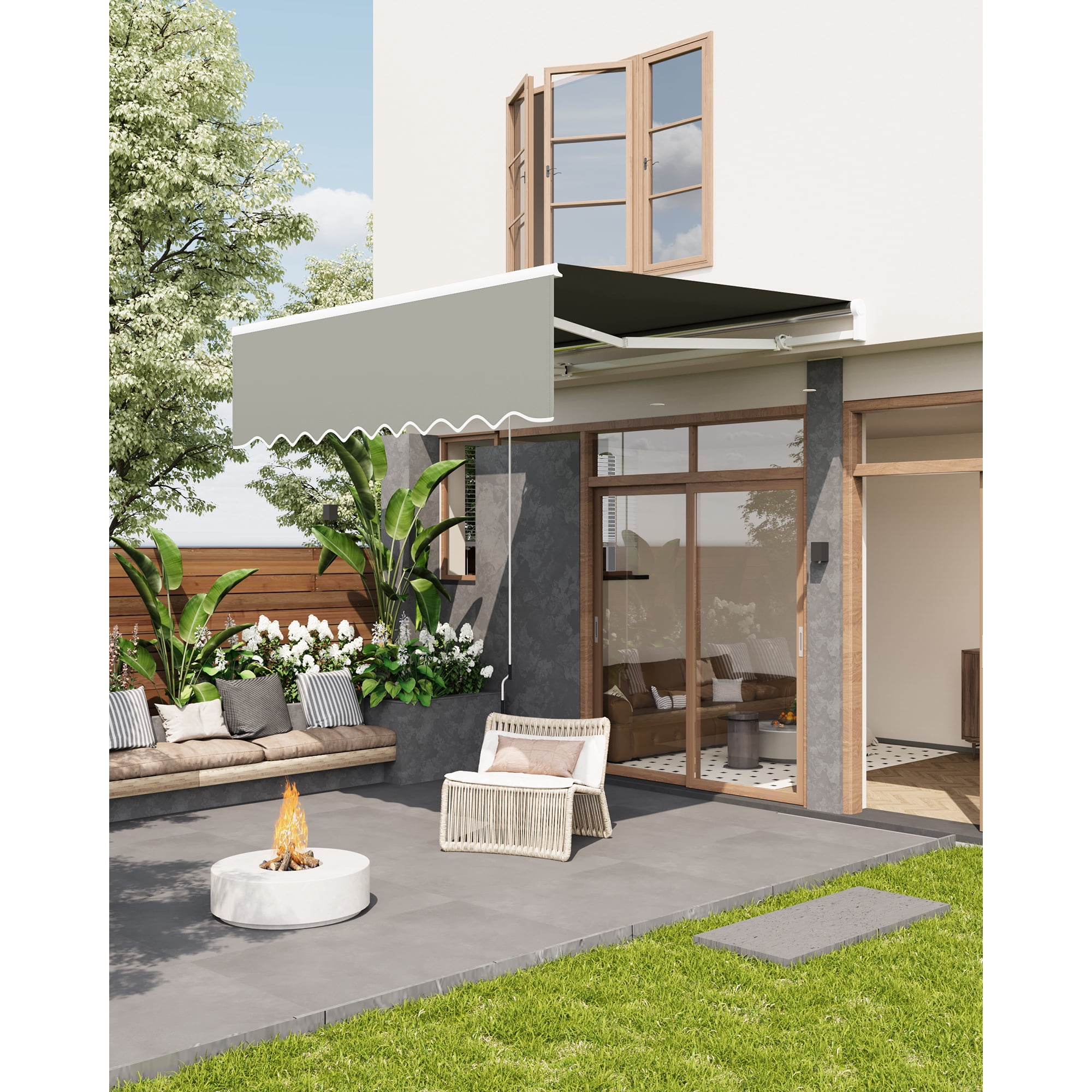 Click here for Tropow Manual Retractable Patio Awning - Waterproo... prices