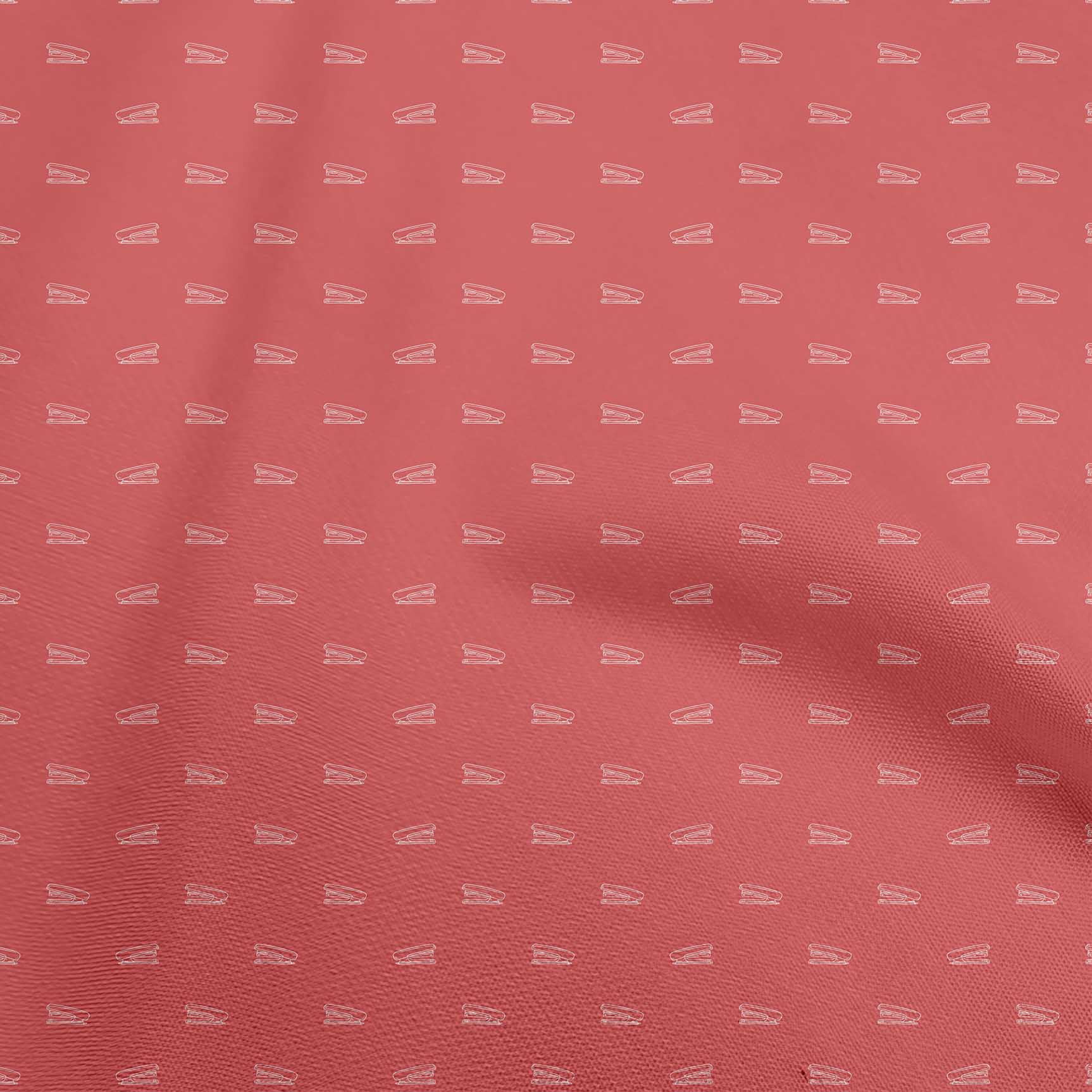 oneOone Velvet Red Fabric Retro Stapler Diy Clothing Quilting Fabric ...