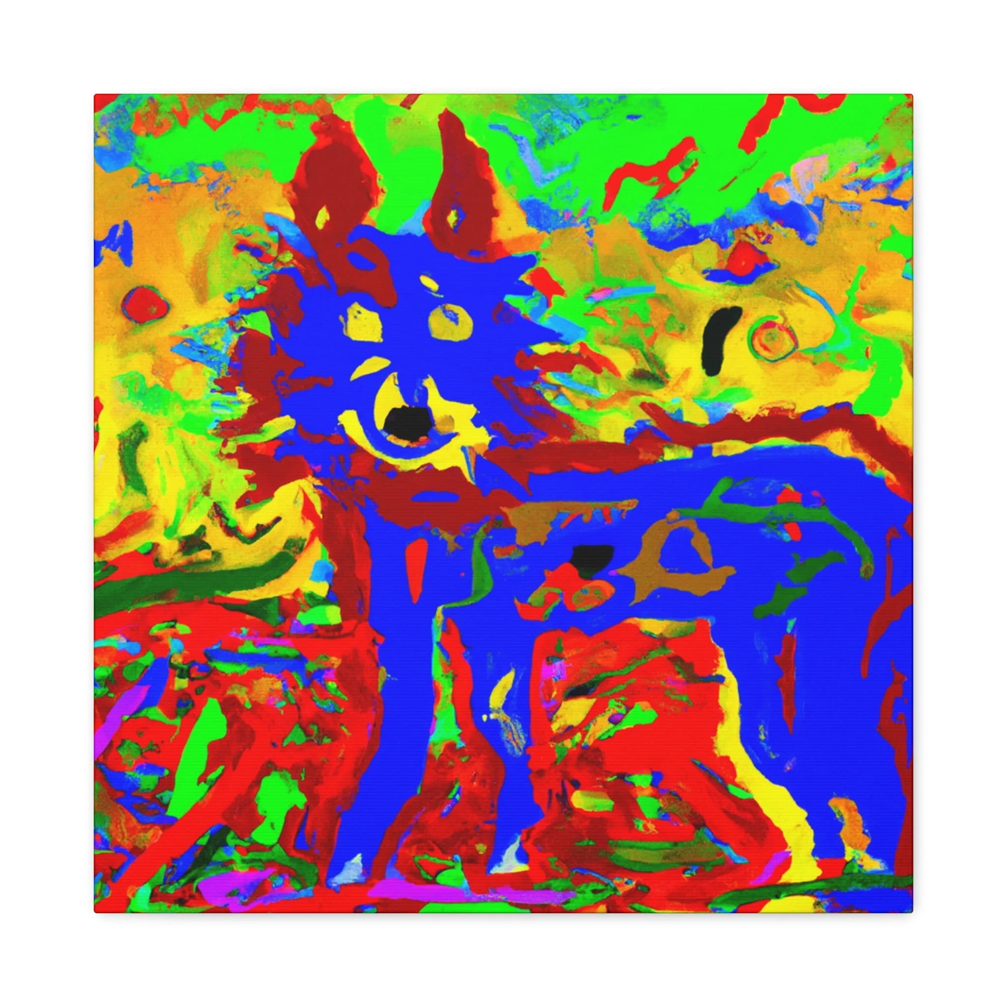 Coyote Dance in Color - Canvas - Walmart.com