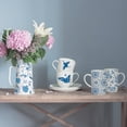 6 Styles Blue and White Porcelain Pattern Ceramic Decals Flower Pottery ...