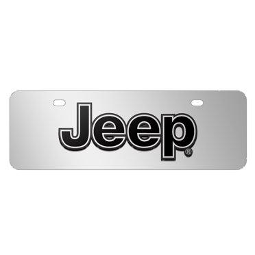 Jeep Name License Plate (Black) - Walmart.com