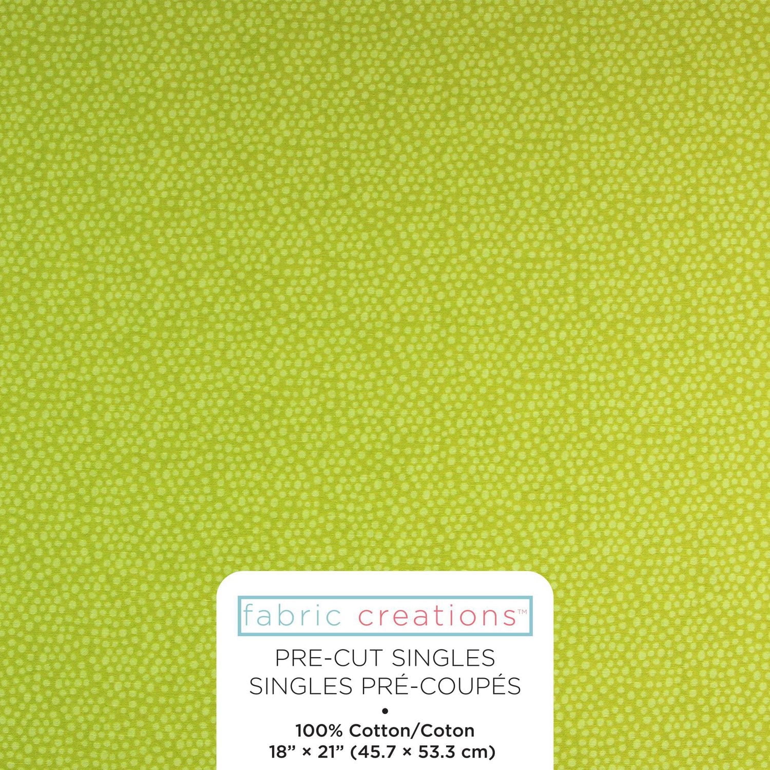 Click here for Fabric Creations Lime Green With Yellow Spots Fat... prices