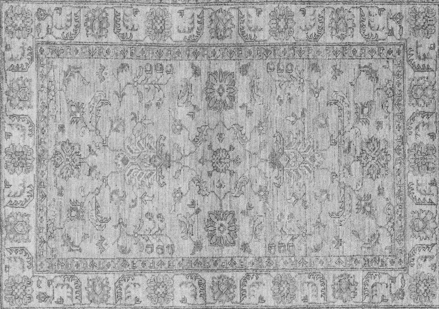 Ahgly Company Indoor Rectangle Abstract Gray Modern Area Rugs, 5' x 7 ...