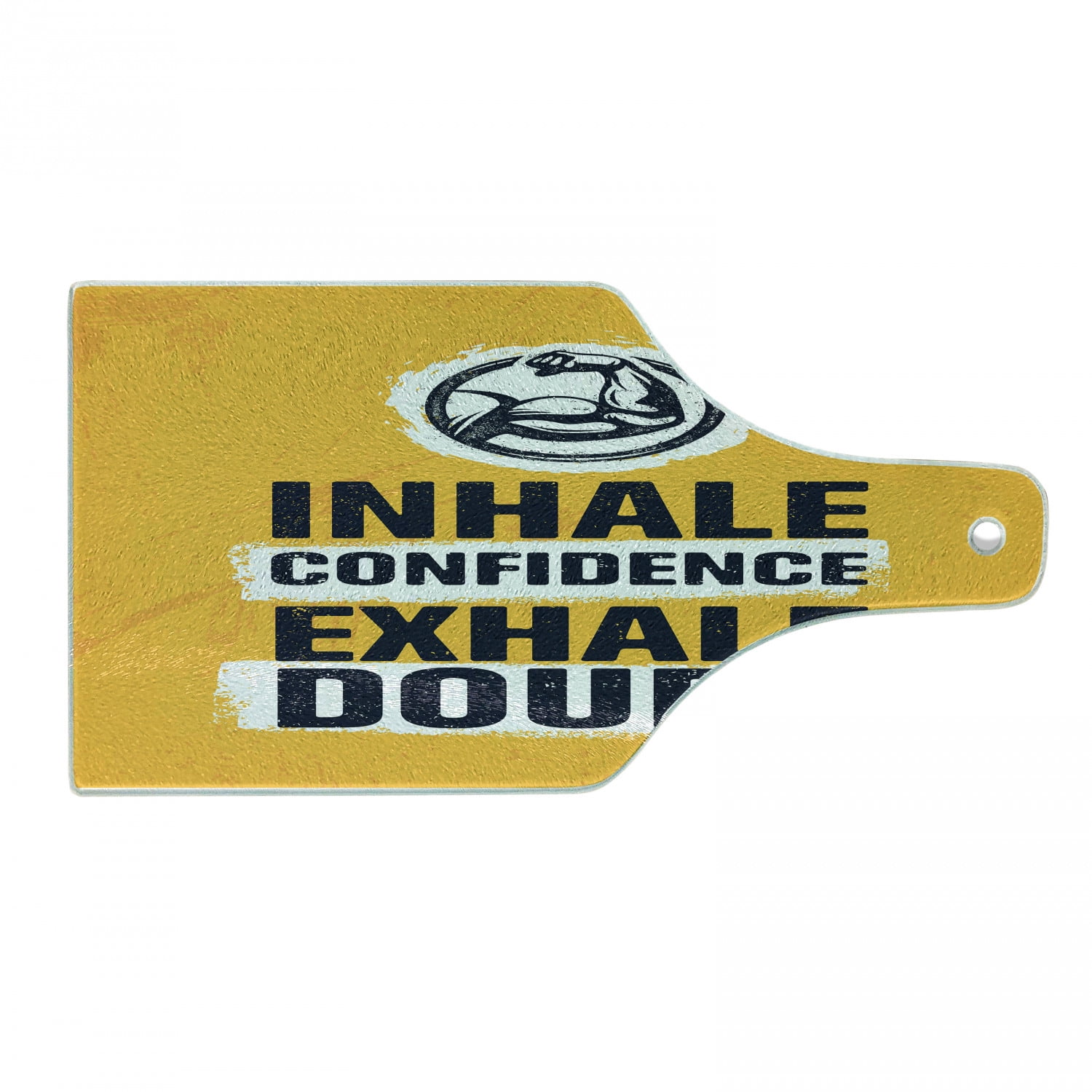 Inhale Exhale Cutting Board, Motivation Words with Muscle Arms Sports ...