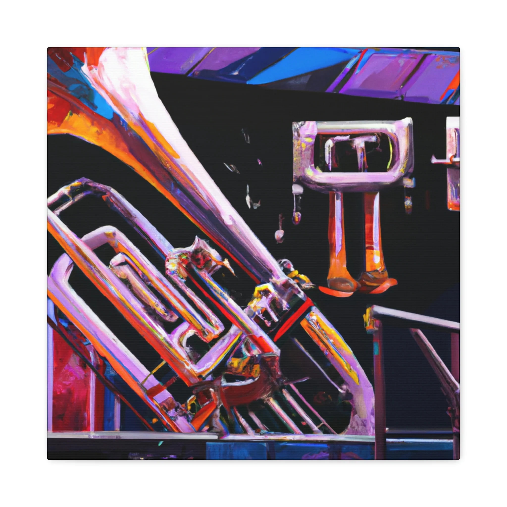 Blazing Brass Trumpet - Canvas - Walmart.com